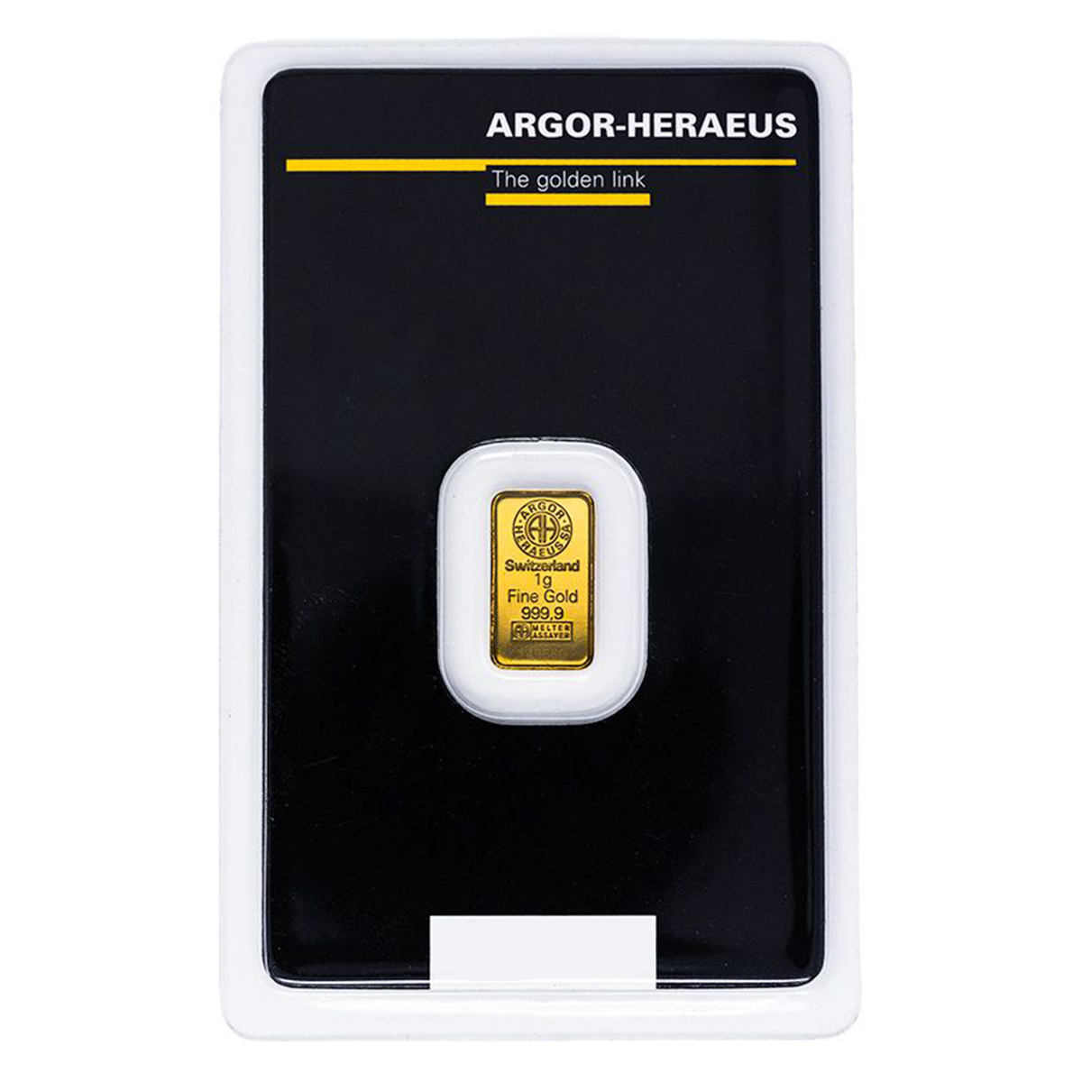 1 Gram Gold Bar, Kinebar Argor