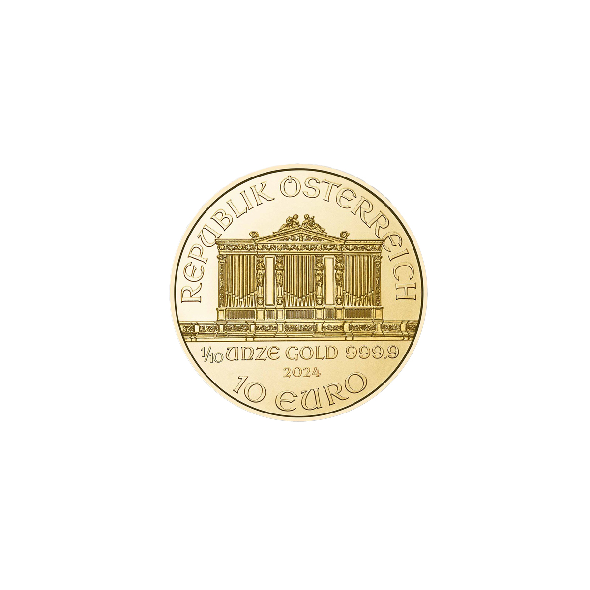 Austrian Philharmonic Gold Coin 1/10 Oz 2024