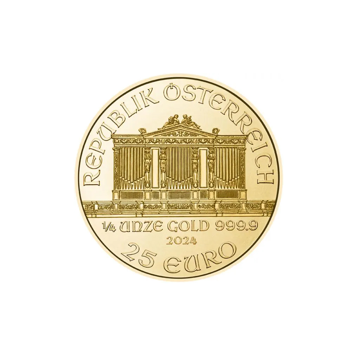Austrian Philharmonic Gold Coin ¼ Oz 2024