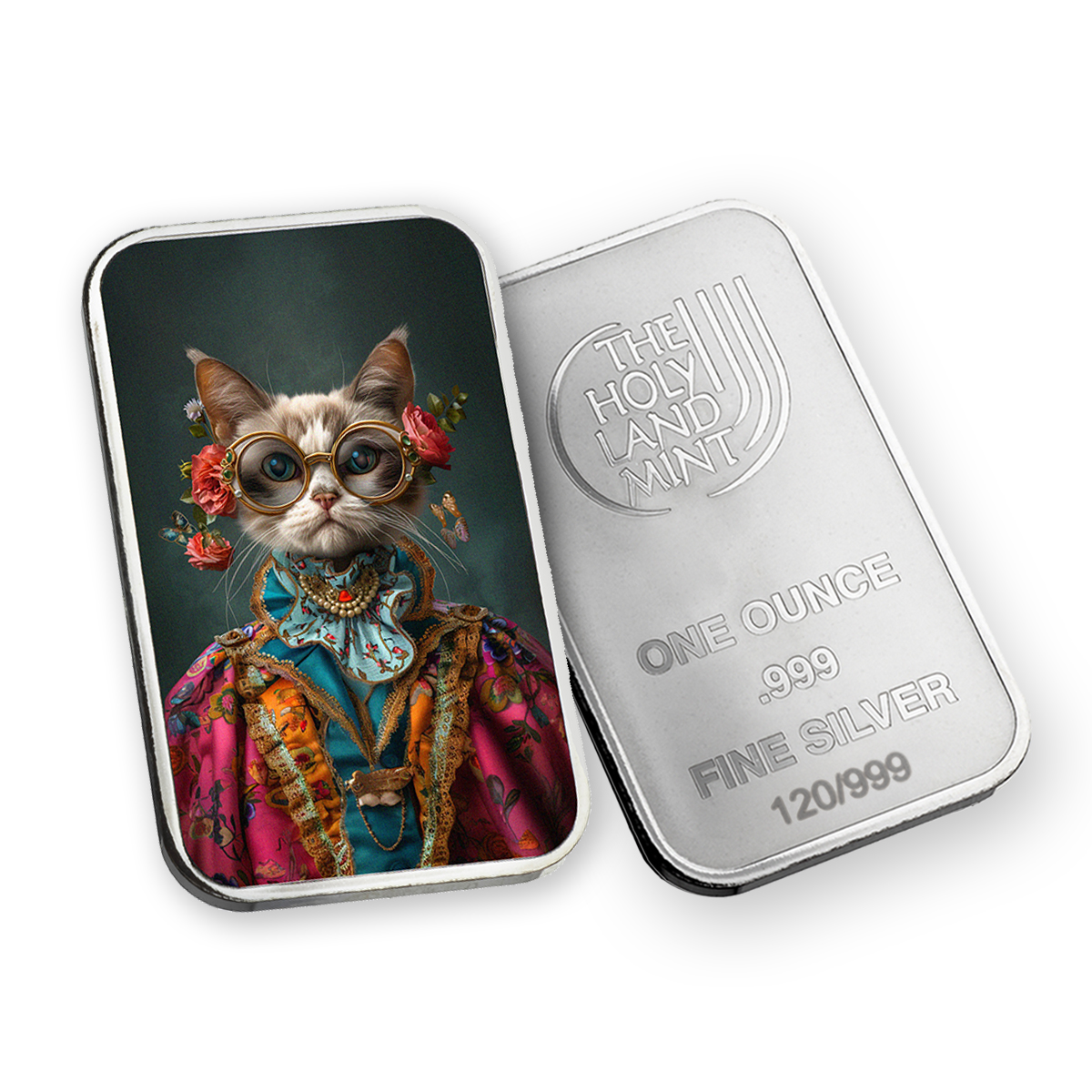 Coco - Human Cats - 1 oz Silver .999 Colorized Bar