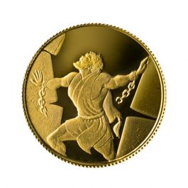 Samson in the Philistine House - Gold Coin