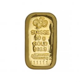 50 Grams Gold Cast Bar - Pamp Suisse