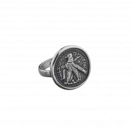 Silver Coin set with ancient Roman Coin replica